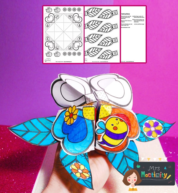 Design Your Own Chatterbox - Colouring Version | Primary Teaching Resources