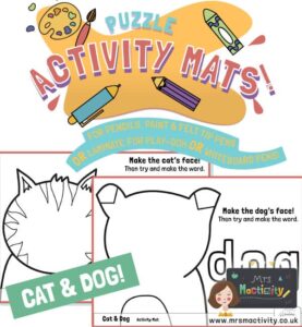 Animal Playdough Mats | Mrs Mactivity