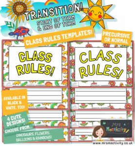 Class Rules Display Posters | Mrs Mactivity
