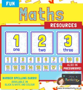 Maths Number And Word Cards | Maths Display Resources