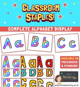 Alphabet Display Lettering | Mrs Mactivity