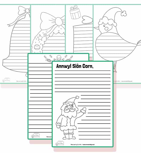 Cymraeg Christmas Writing Frame Pack | Mrs Mactivity