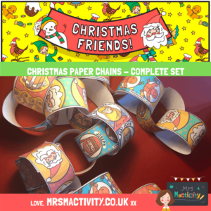 Christmas Paper Chains Complete Set | Mrs Mactivity