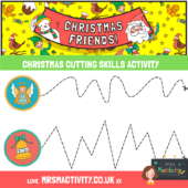 Christmas Cutting Skills Activity - Full Colour | Primary Teaching ...