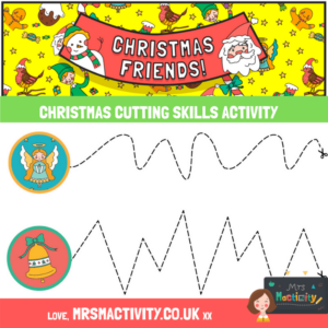 Christmas Cutting Skills Activity - Full Colour | Mrs Mactivity