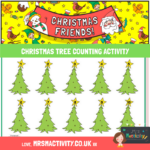 Christmas Tree Counting Activity (10 Per Page) Colour | Mrs Mactivity