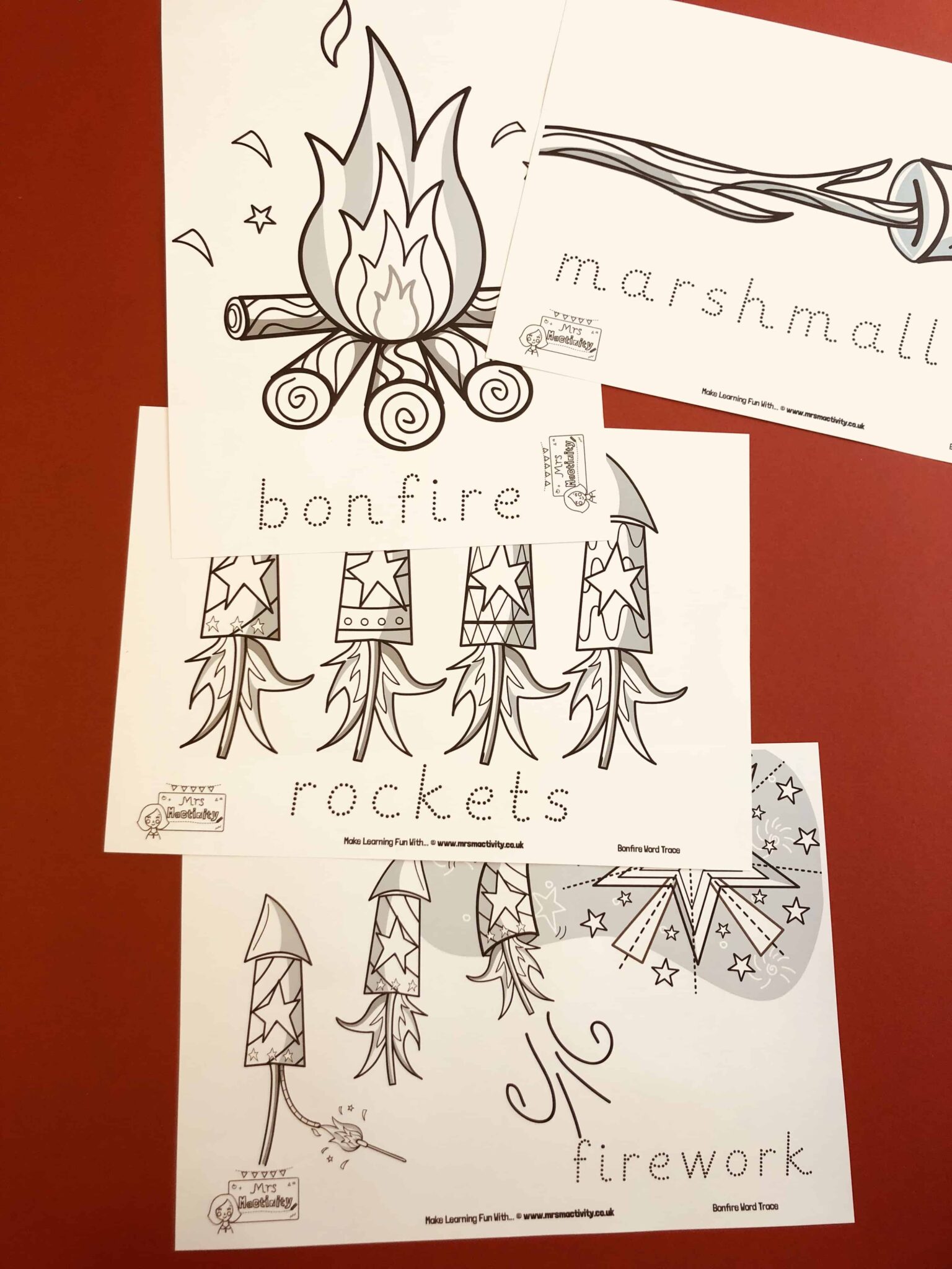 Bonfire Night Colouring Pages | EYFS And KS1 Fireworks Colouring Sheets