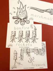 Bonfire Night Colouring Pages | EYFS And KS1 Bonfire Night Word Tracing