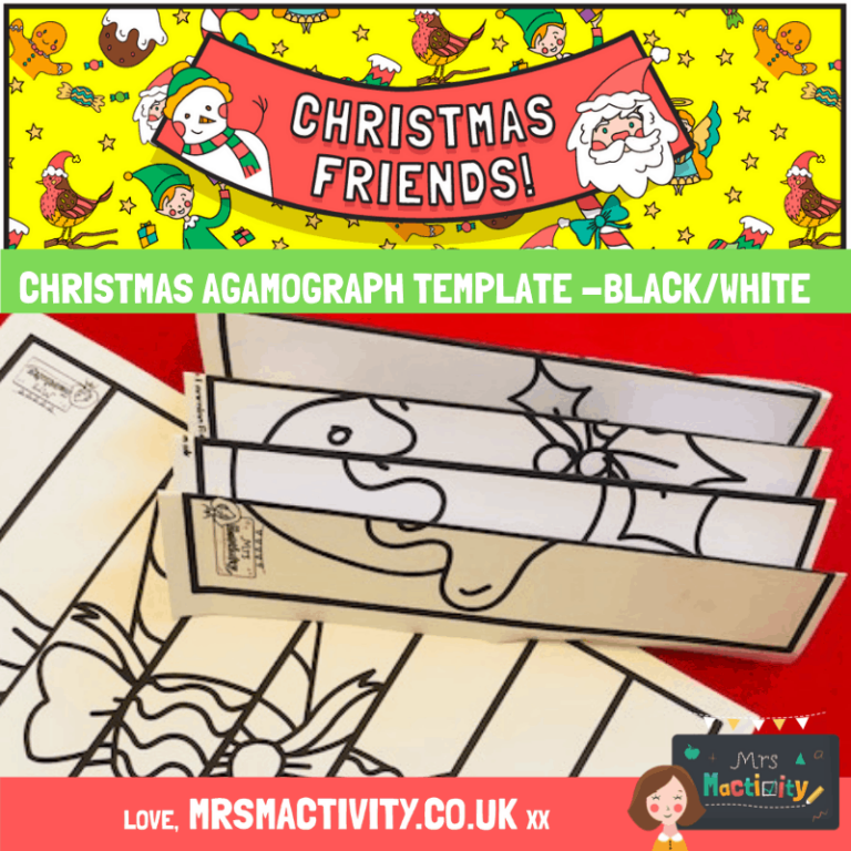 Christmas Agamographs 2 - Black/White | Mrs Mactivity