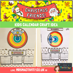 Kids Calendar Craft Idea | Mrs Mactivity