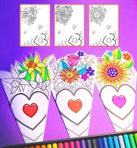 Valentine's Day Paper Flower Bouquet Craft | Valentine's Day EYFS KS1