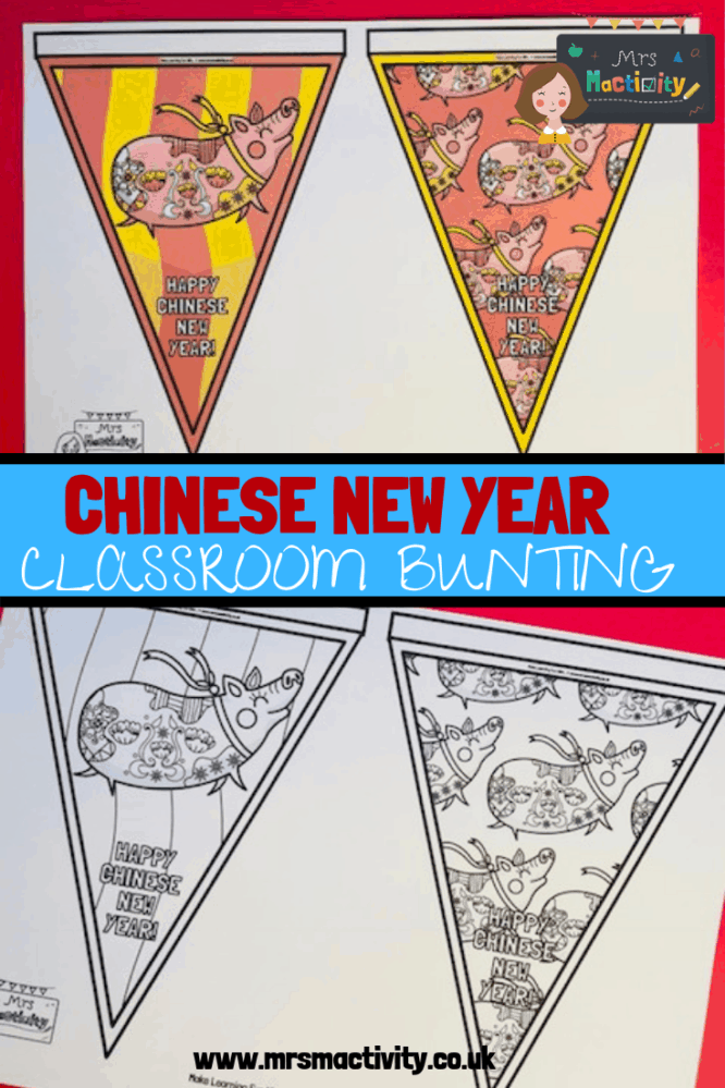 Year Of The Pig Bunting | Primary Teaching Resources