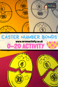 Easter Number Bonds To 20 Activity | Mrs Mactivity