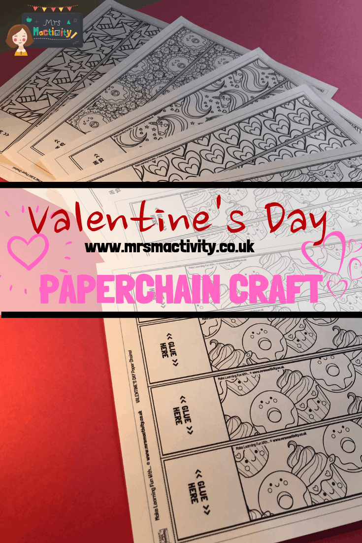 Valentine Paper Chain Valentine Heart Chain Tutorial (& More!) Betz