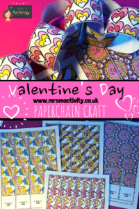 Valentine's Day Paper Chain Craft - Colour | Mrs Mactivity