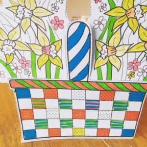 Mother's Day Flower Basket Craft Card | Mother's Day Cards EYFS KS1