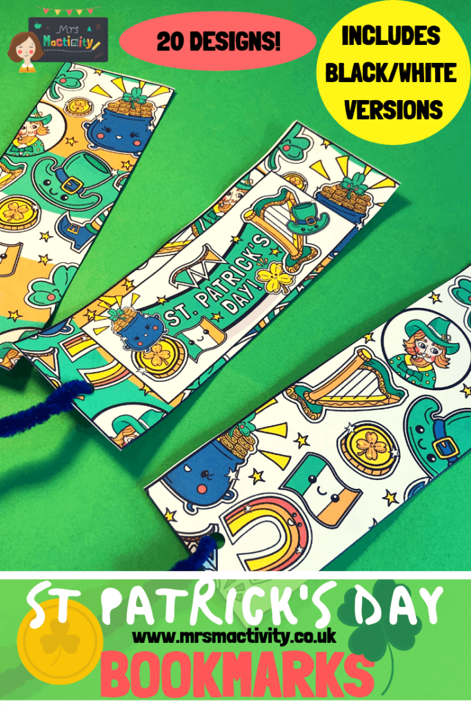 St Patrick's Day Bookmarks | St Patrick's Day EYFS KS1