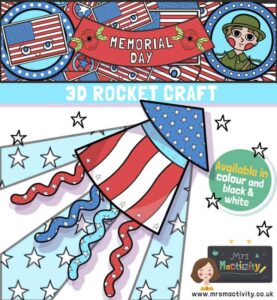Memorial Day Rocket Craft | Mrs Mactivity