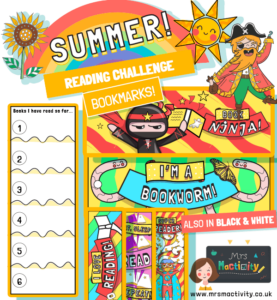 Summer Reading Challenge Bookmarks | Mrs Mactivity