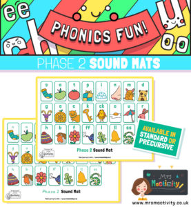 Phase 2 Sound Mat - Updated | Free EYFS And KS1 Phonics Resources