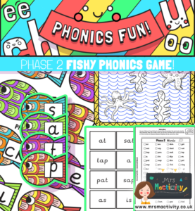 Phase 2 Fishy Phonics Game | Mrs Mactivity