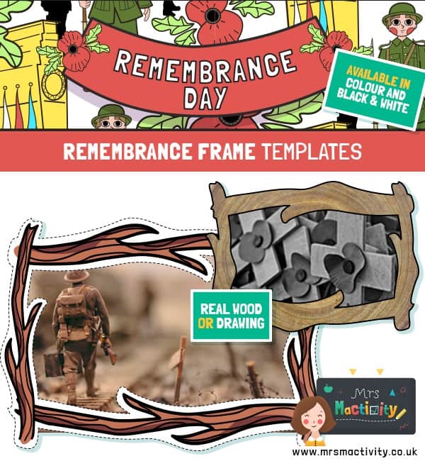 Remembrance Day Special Person Memory Frame | Mrs Mactivity