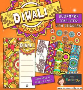 Diwali Rangoli Bookmark Templates | EYFS And KS1 Diwali Colouring Craft