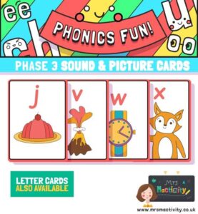 Phase 3 Sound and Picture Cards | Mrs Mactivity