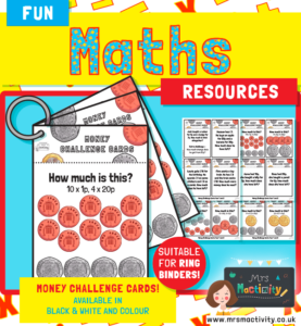 Year 1/2 Money Challenge Cards | Mrs Mactivity