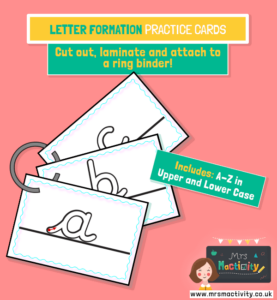 Letter Formation Practice Cards | Mrs Mactivity