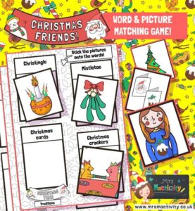 Christmas Traditions Matching Game – Festive Vocabulary For EYFS & KS1