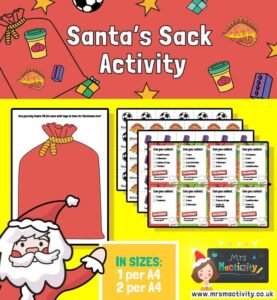 Santa's Sack Counting Activity | Mrs Mactivity