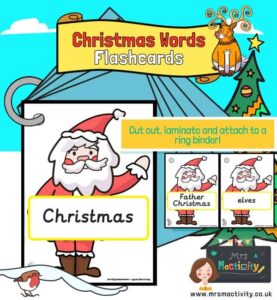 Christmas Words On Santa | Mrs Mactivity