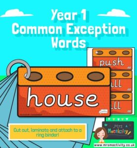 Year 1 Common Exception Words Worksheets And Activities | CEW Resources