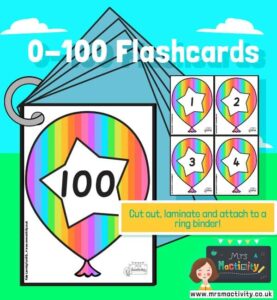 Numbers 0-100 On Balloons | Mrs Mactivity