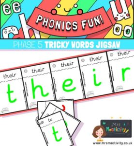 Phase 5 Tricky Words Jigsaw Cards | Phase 5 Tricky Words Resources