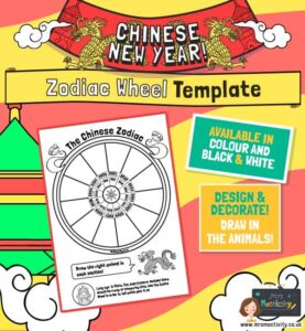 Chinese Zodiac Wheel Templates | Mrs Mactivity