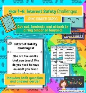 Years 1-6 Internet Safety Challenge Cards Pack | Mrs Mactivity