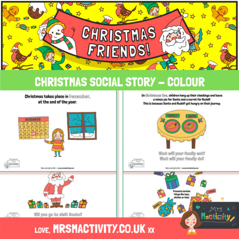 Christmas Social Story- Full Colour | Mrs Mactivity