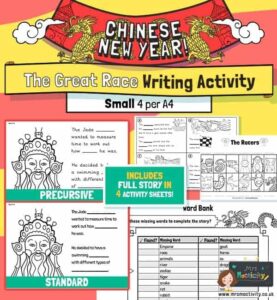 Chinese Zodiac Writing Activity - Cloze Procedure | Lunar New Year ...