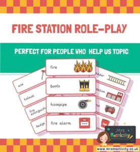 Fire Station Word Cards | Mrs Mactivity