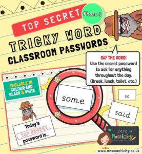 Phase 4 Tricky Word Activities, Worksheets And Games | Phonics