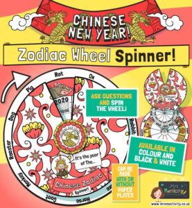 Chinese New Year Zodiac Spinners Activity | Lunar New Year Resources ...
