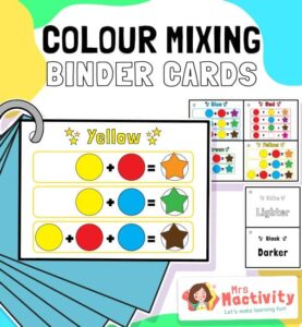 Colour Mixing Cards | Mrs Mactivity