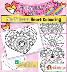 Valentine’s Day Mindfulness Colouring Pages For EYFS And KS1 | Mrs ...
