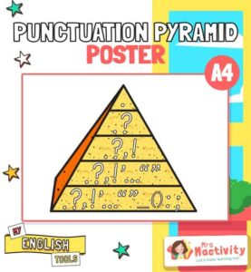 Punctuation Pyramid Poster | Mrs Mactivity