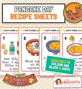 Pancake Day A4 Recipe Posters | Mrs Mactivity