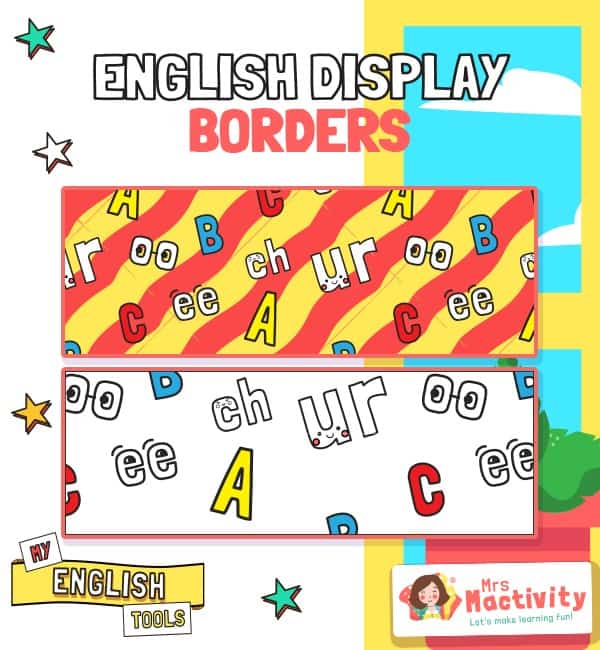 English Display Borders | Mrs Mactivity