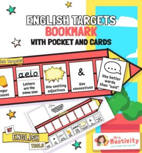English Target Bookmarks | Mrs Mactivity