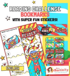 Superhero Reading Challenge Bookmarks | Mrs Mactivity